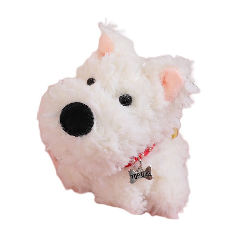 Плюшевая подвеска унисекс Tak Bebe West Highland White Terrier, Red Collar West Highland, 10CM EU