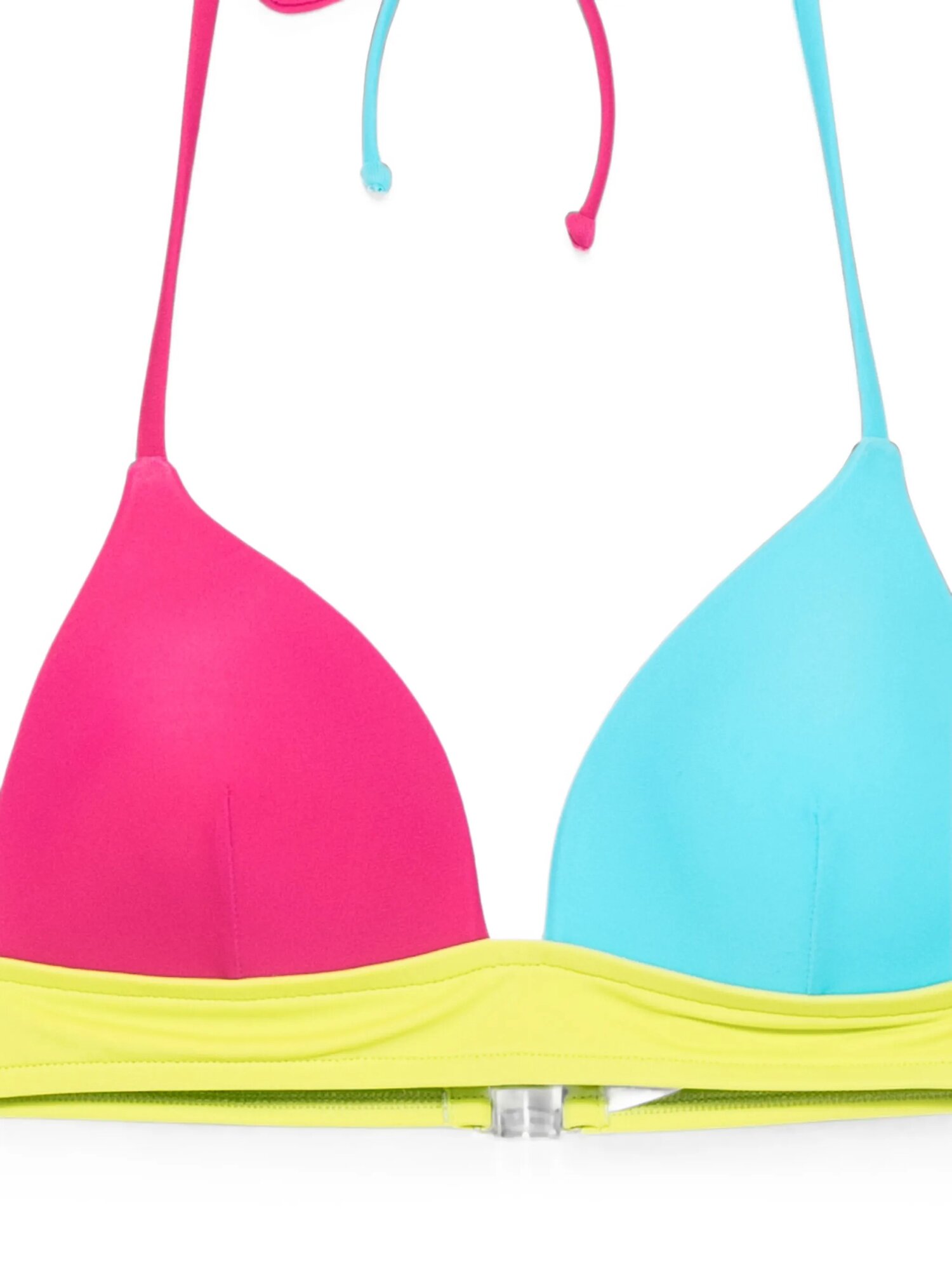 Купальник CHIARA FERRAGNI Colour-block bikini top, размер 36, coral pink — фото 1