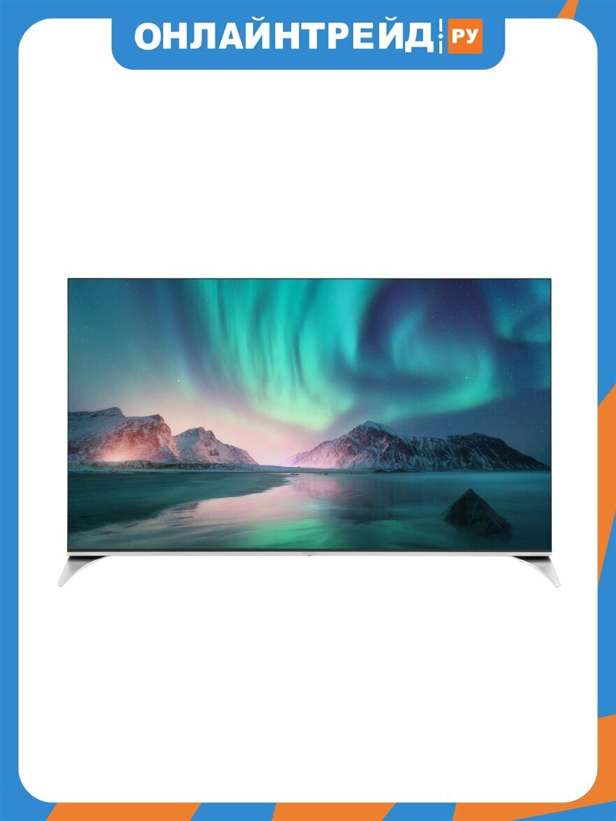 Телевизор Hyundai H-LED50QBU7500, 4K Ultra HD, серебристый