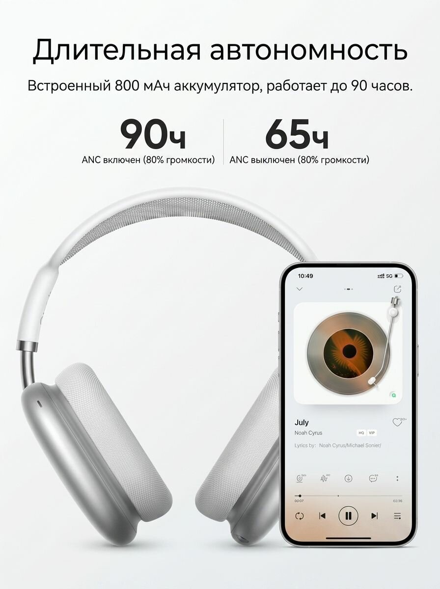 Hoco W55 PLUS, Серебро — фото 1