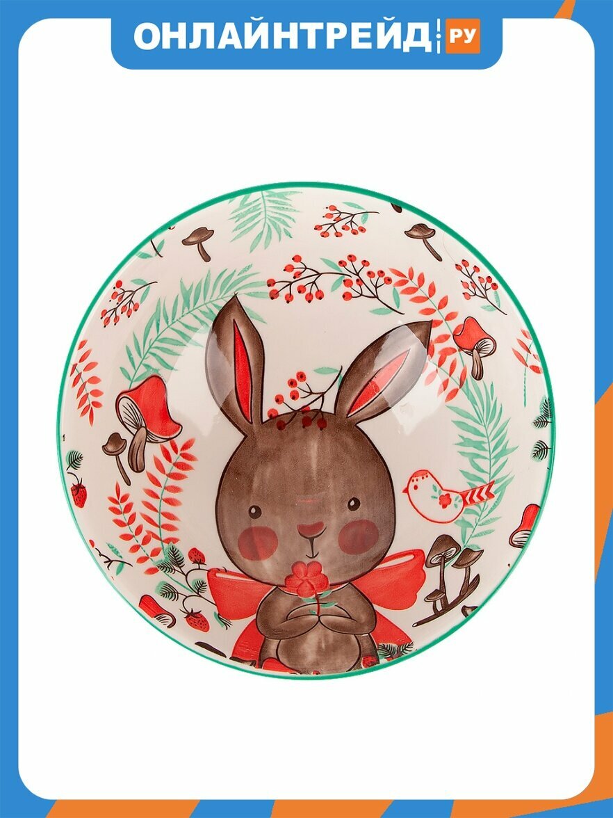 Салатник Nouvelle "Kawaii Forest Rabbit" 16 см, 800 мл (0860402)