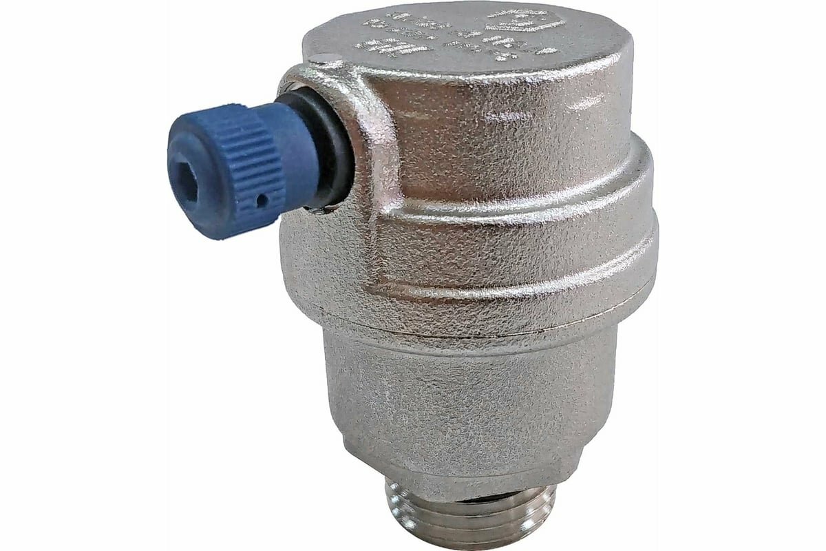 Воздухоотводчик автоматический STOUT 1/2" (НР) никель кольцо NBR, SVS-1012-000015