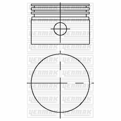 Поршень к-т 75,25 0,25 Compressor Bendix Wes 2052201 94061710 Yenmak 3103910010