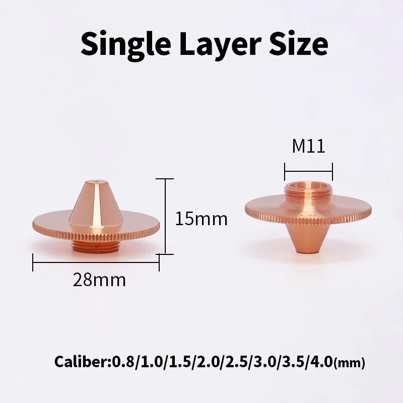 Лазерное сопло RAYMACH D28 H15 M11, Калибр 1.5mm