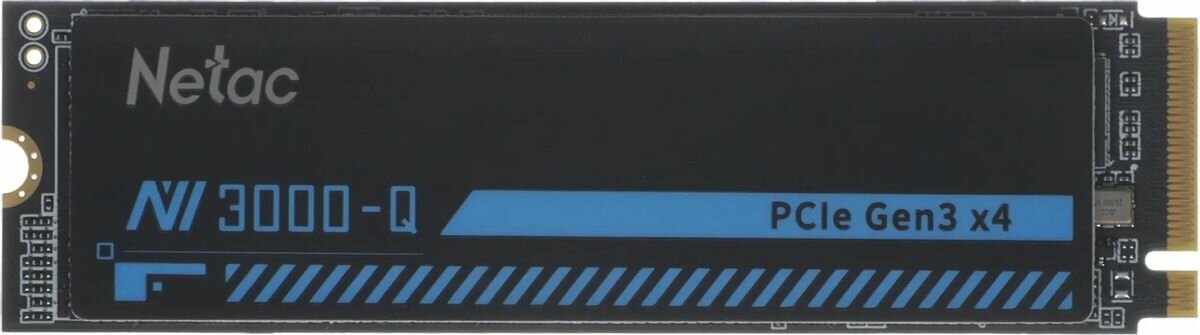 Твердотельный накопитель SSD M.2 Netac 512Gb NV3000 Series Retail (PCI-E 3.0 x4, up to 3100/1200MBs, 3D NAND, 300TBW, NVMe 1.3, 22х80mm, heatsink)
