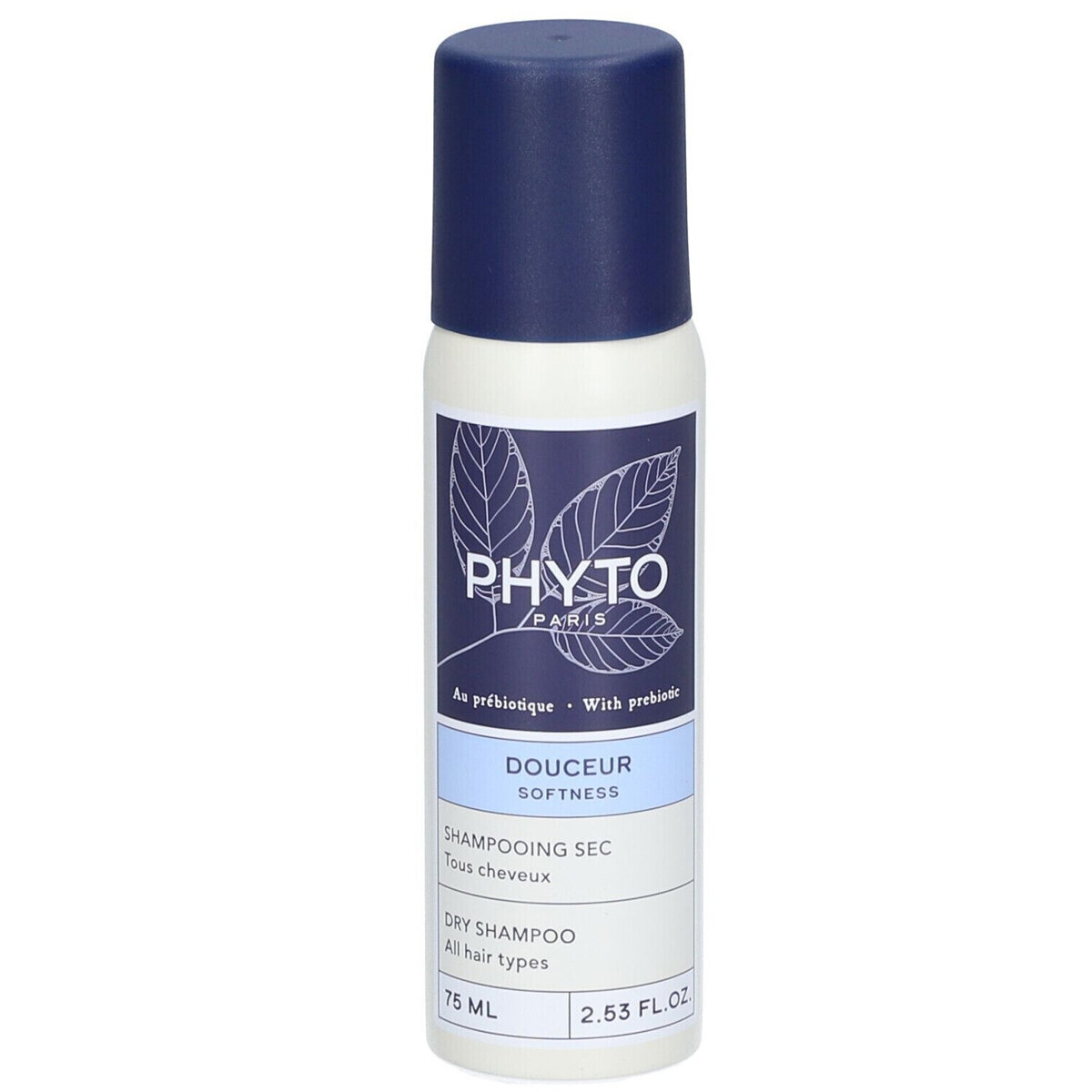 Сухой шампунь PHYTO Douceur, для всех типов, для объема, 75 мл
