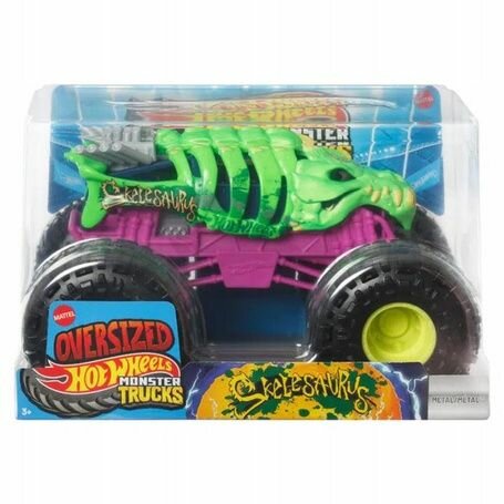 Игрушечный транспорт Hot Wheels MONSTER TRUCK - Skelesaurus, OVERSIZE 1:24 - Хот Вилс JMT09