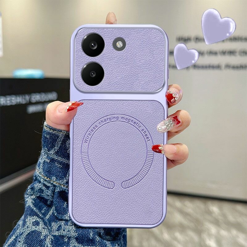 Чехол для Poco X8 Pro/ Поко X8 Про кожа TPU антиударный чехол