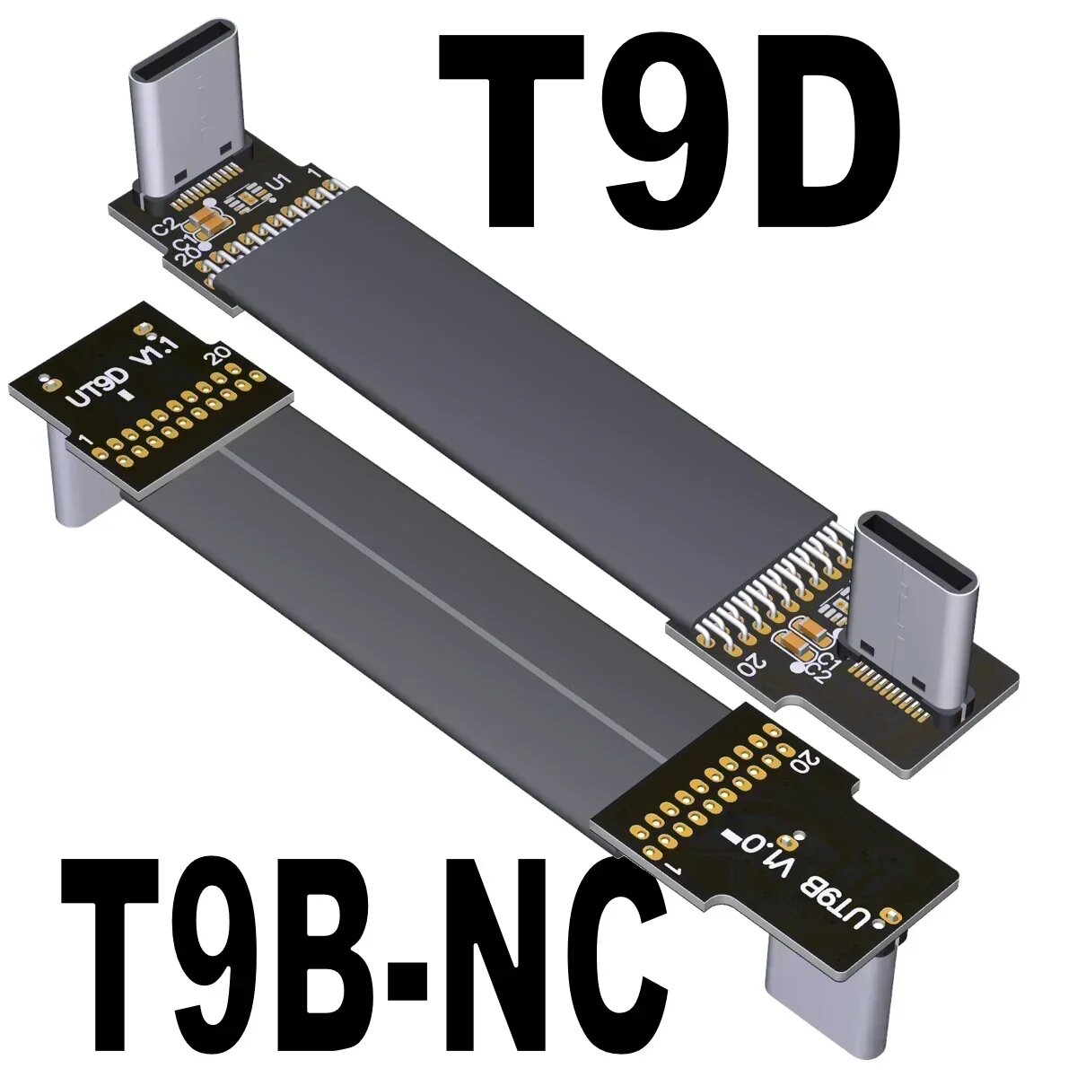 ADT-Link UTT3-MM-20P USB 3.2 Type-C кабель 0.15m, T9B-T9D-NC 20P