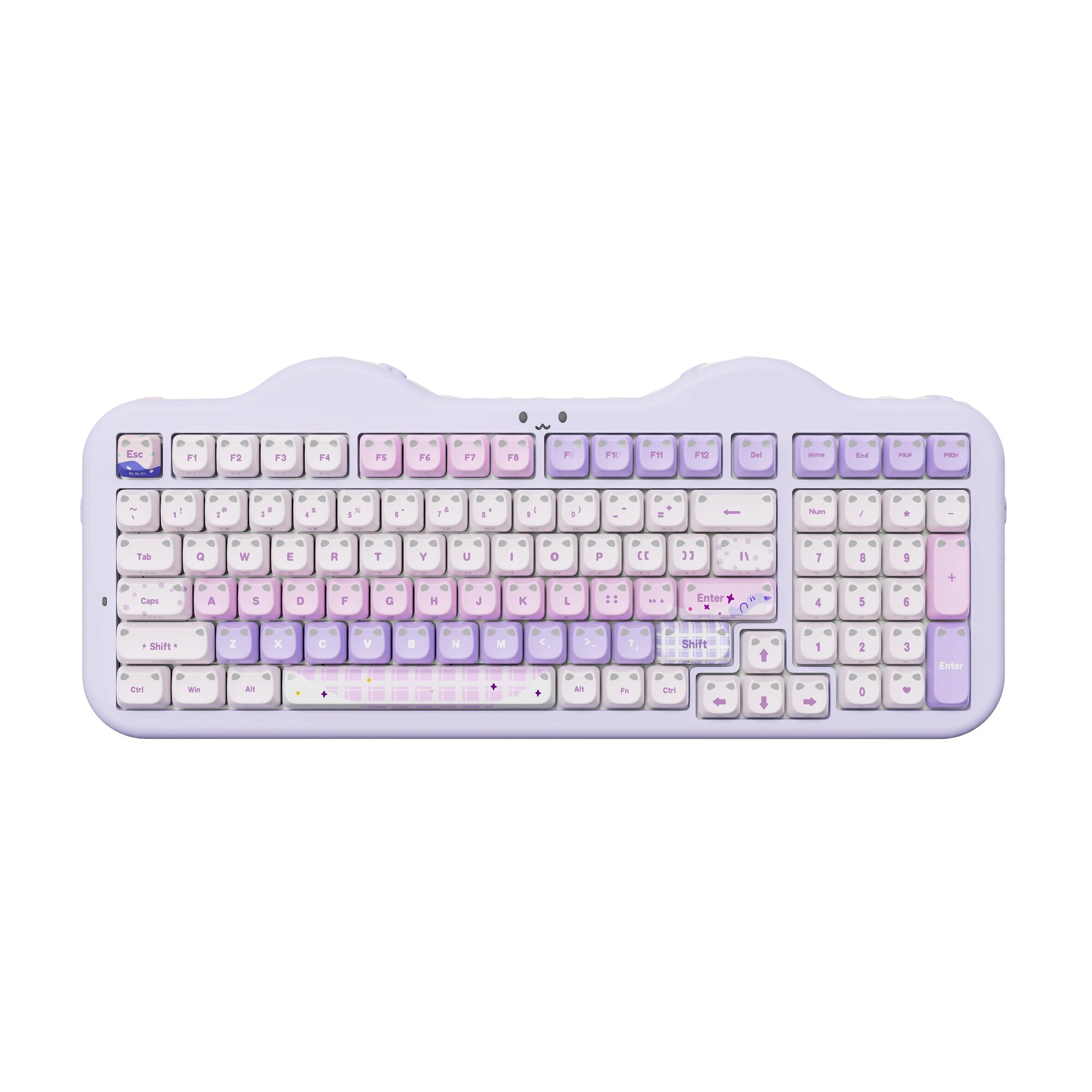 Беспроводная механическая клавиатура YUNZII C98 Translucent MAO YUNZII Candy, Фиолетовый, Purple