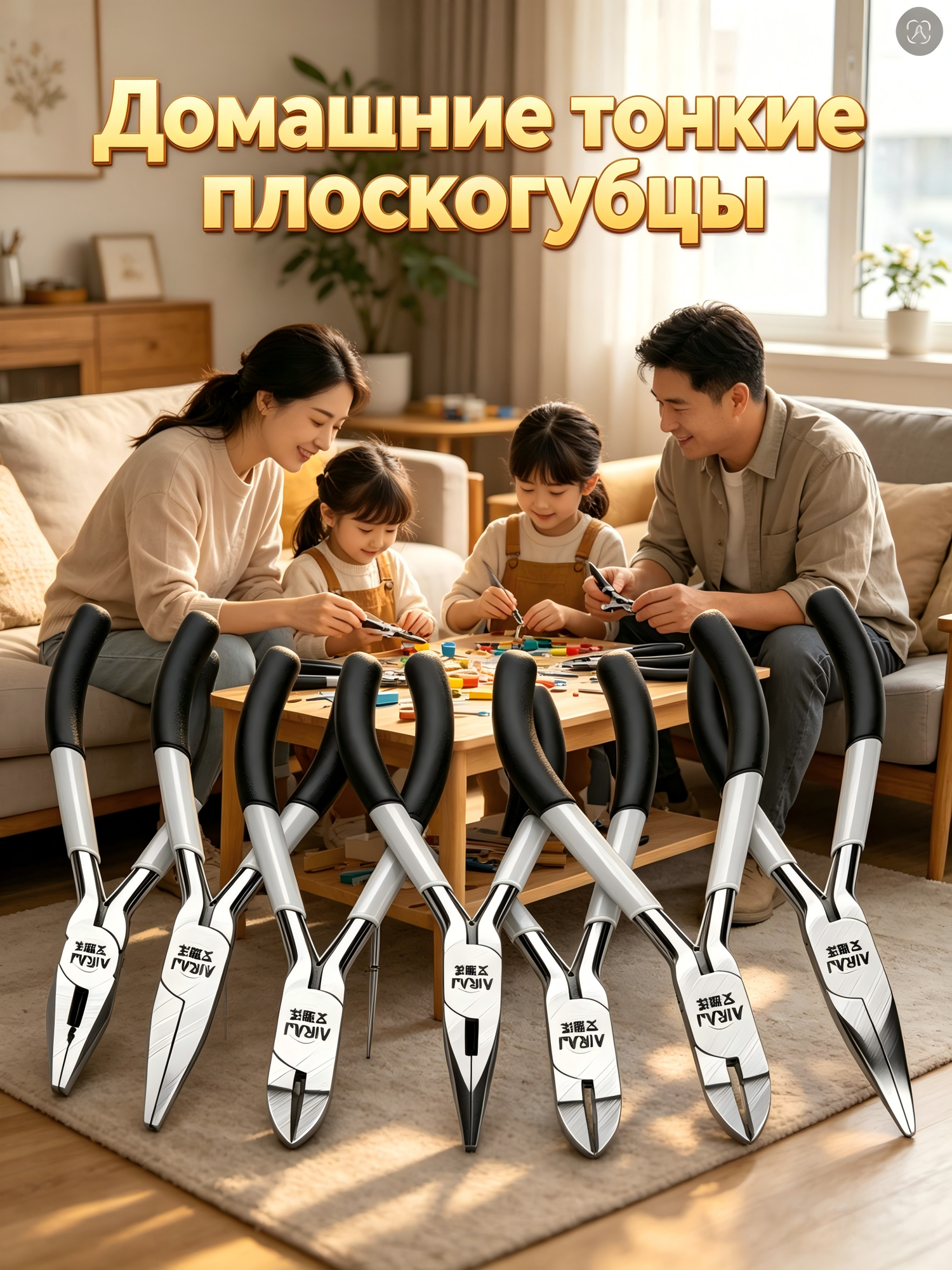 8 шт Набор 5-дюймовых мини-плоскогубцев, острогубцы, диагональные плоскогубцы, длинногубцы, угловые плоскогубцы