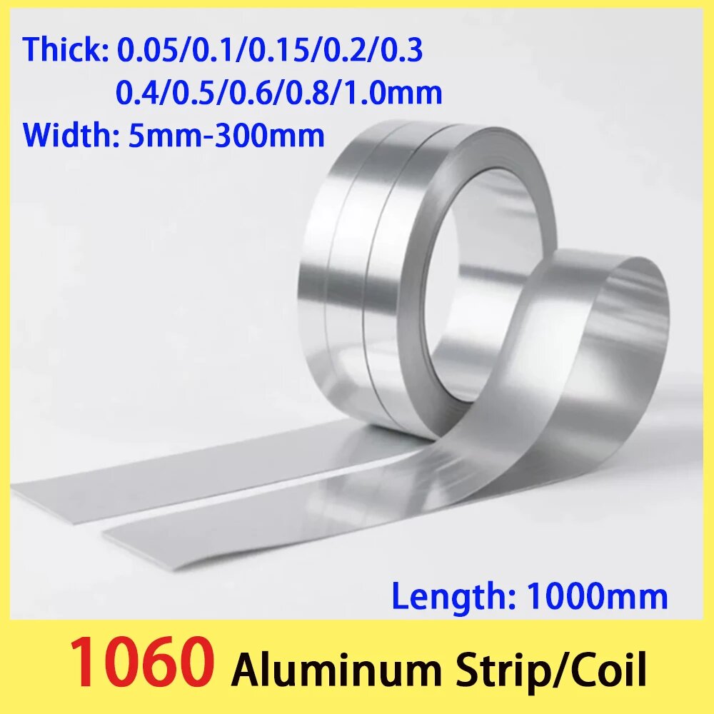 Алюминиевая лента 1060 5-300 мм 0.05-1.0 мм Width 70mm, Thick 0.2mm
