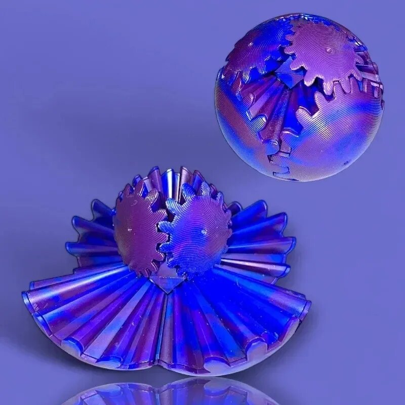 3D-печать шары-спиннеры для снятия стресса 1pc-purple