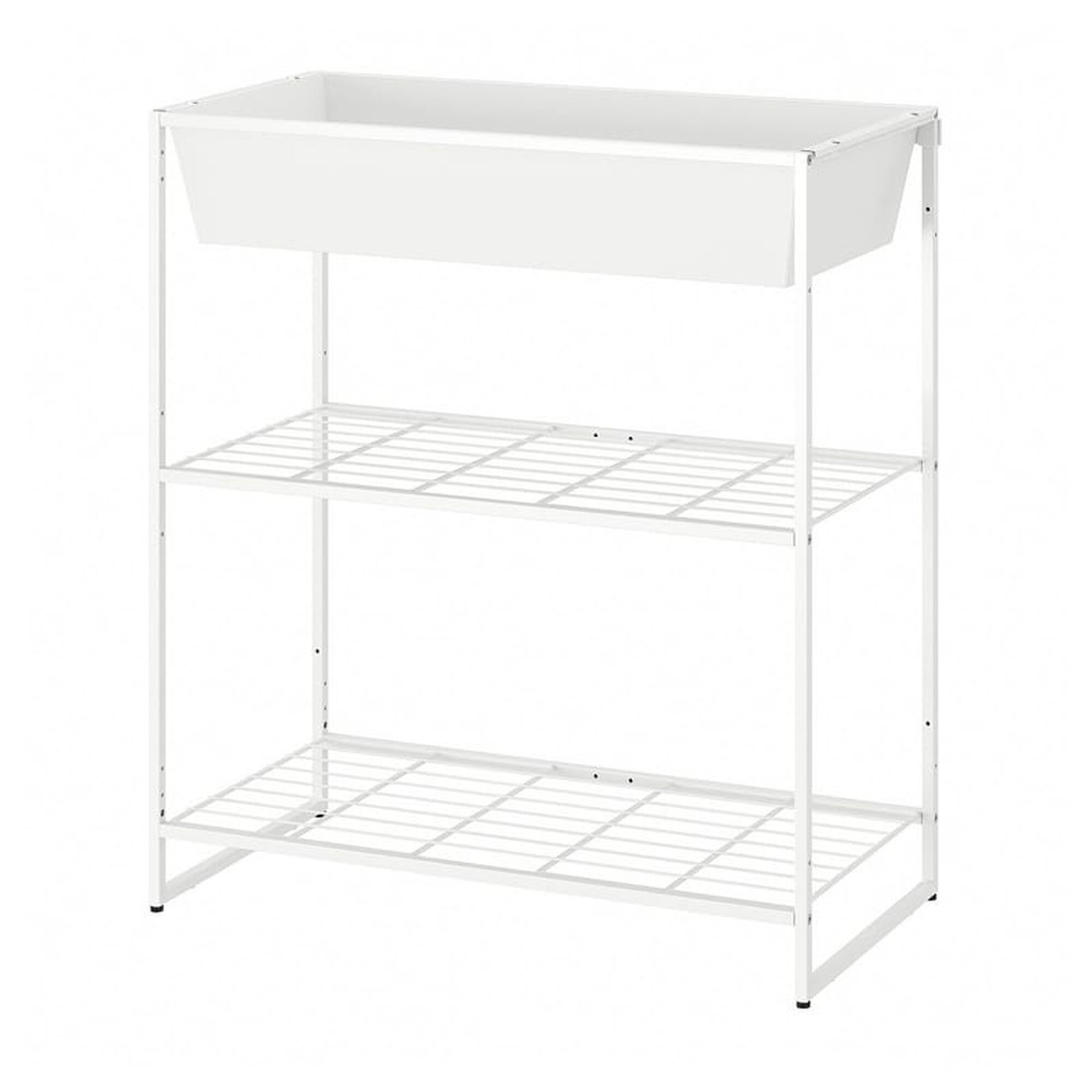 Полка IKEA "JOSTEIN", металл, цвет белый, 81 см x 40 см x 90 см