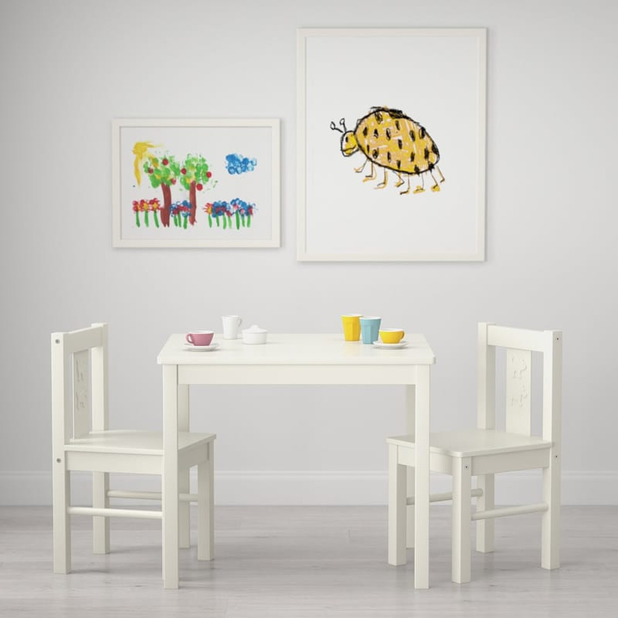 Детский стол IKEA KRITTER, 59x50 см, белый
