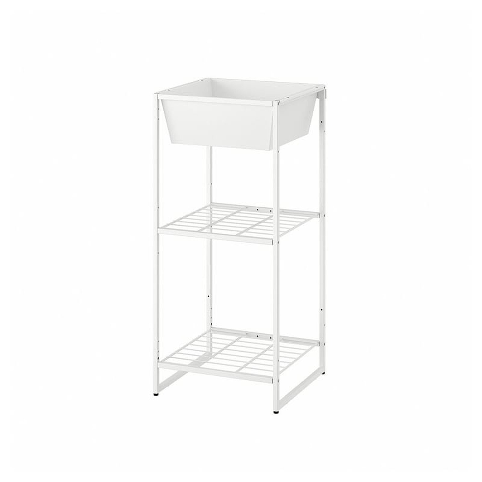 Стеллаж IKEA JOSTEIN, для ванной, влагостойкий, сталь, белый