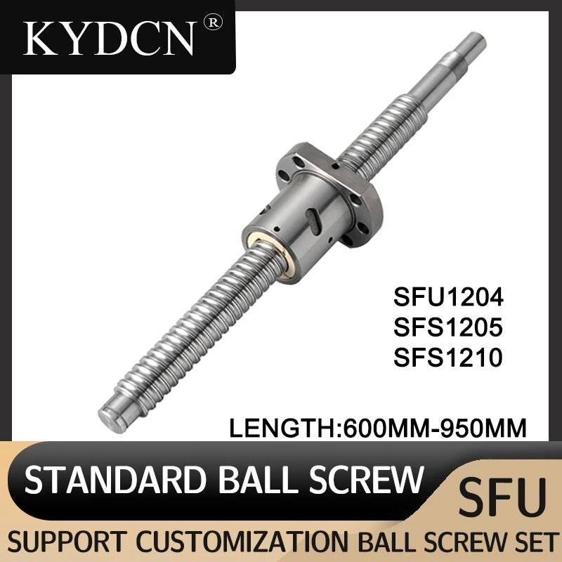 C7 обработанный SFU1204 SFS1205 SFS1210 600 650 700 750 800 850 900 950 мм Шариковый винт с одной шариковой гайкой