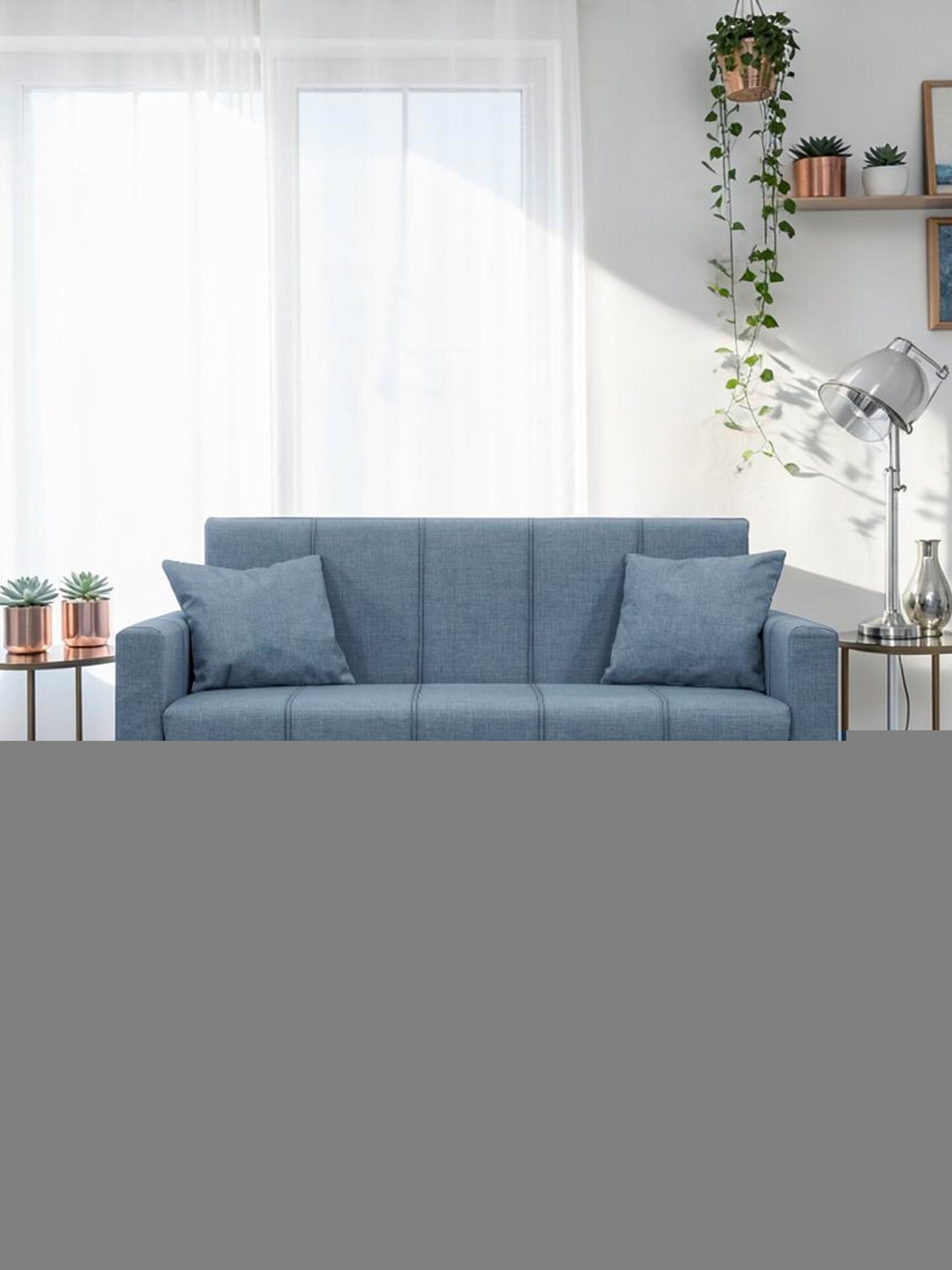Диван Уют Лайт FB Strong Plus 09 GF 116x76x81 см, синий Рогожка, выкатной GOODFORM
