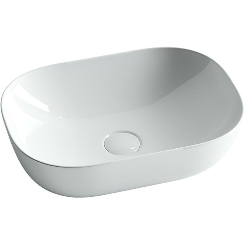 Раковина накладная Ceramicanova Element 46 CN6009 Белая, санфарфор