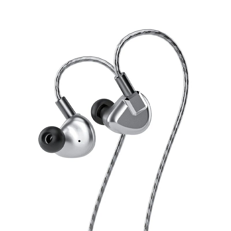 Letshear LETSHUOER S12 IEMs, серебряные (3.5mm)