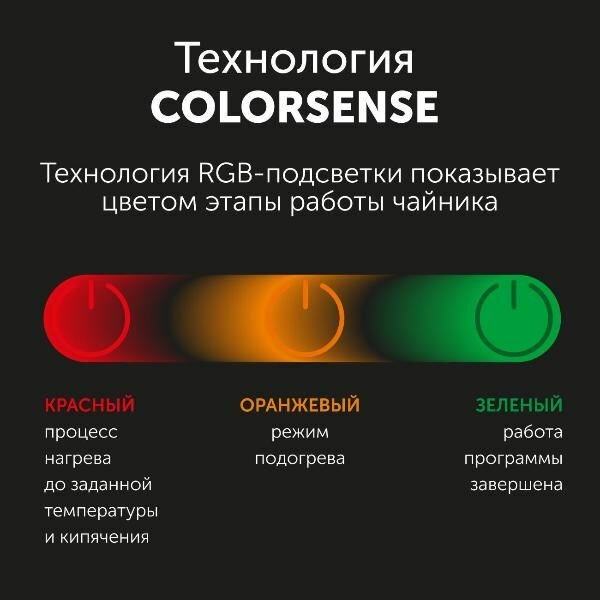 Электрочайник RED SOLUTION COLORSENSE KG1330D — фото 1