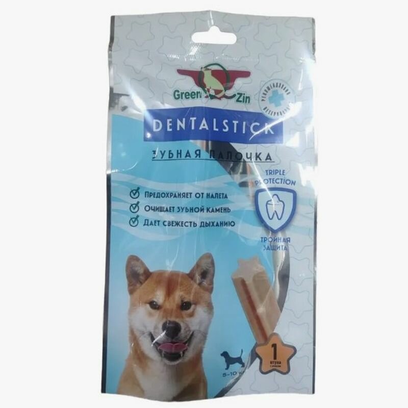 Green Qzin Dentalstik Лакомство зубная палочка, 1 штука, 20 г