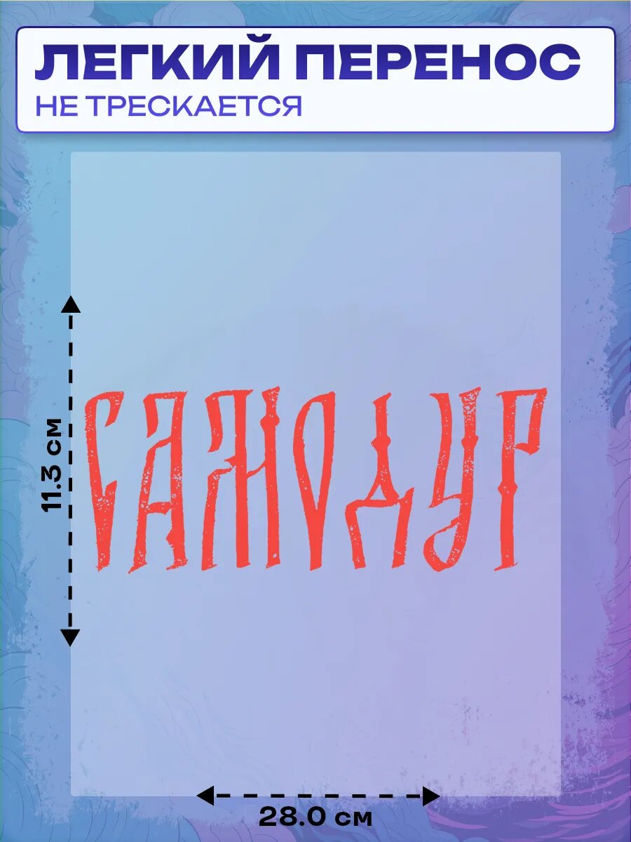 Термонаклейка самодур — фото 1