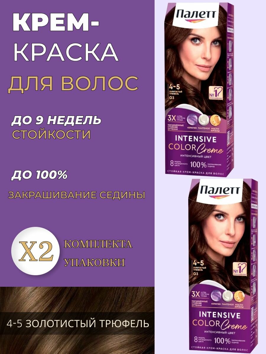 Краска для волос PALETTE Золотистый трюфель (2уп по 110мл)