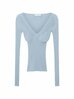 Топ Ribbed-knit V-neck top