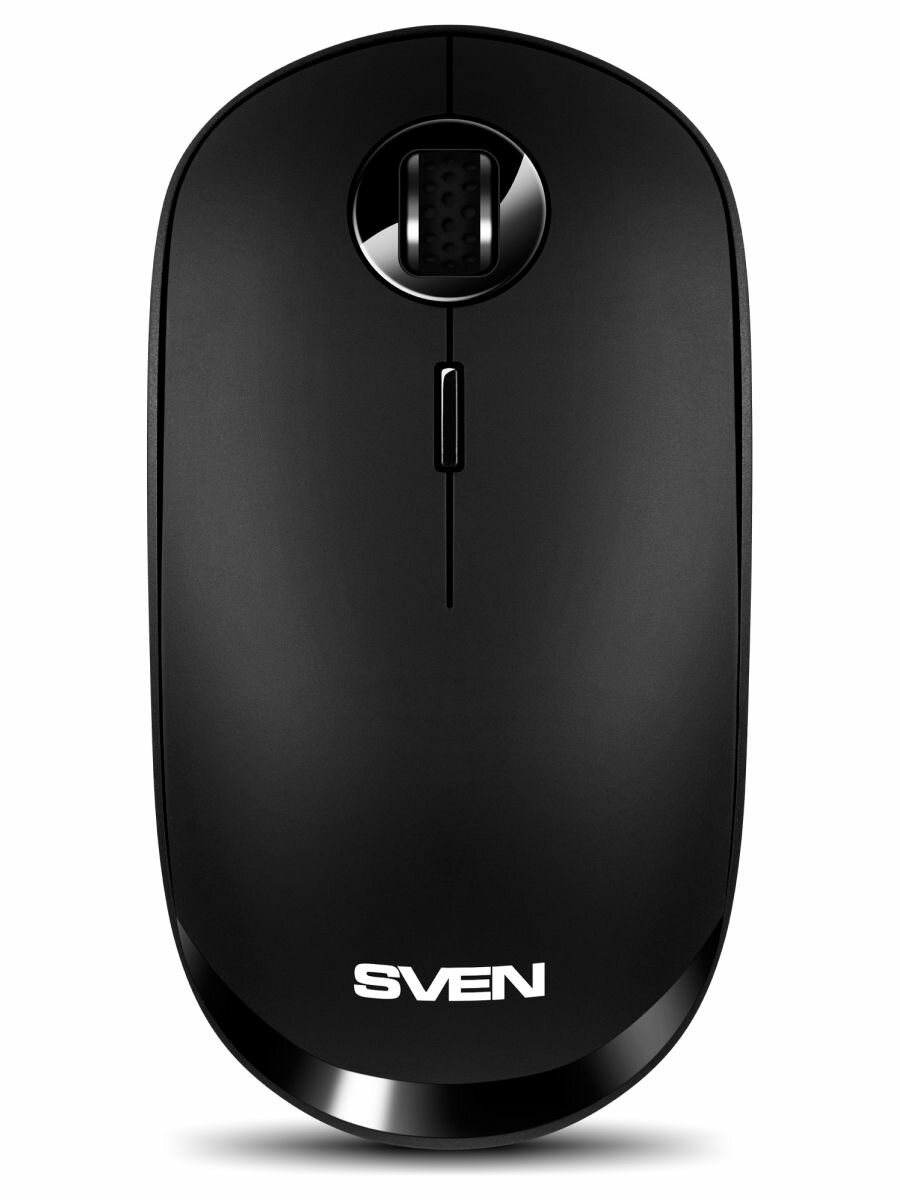 Мышь беспроводная SVEN RX-570SW черный (USB/BT, 1600dpi, 4but) (SV-020910)