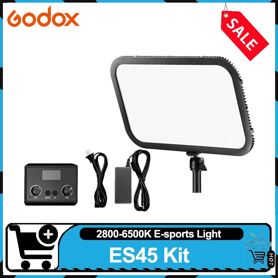 Godox ES45 KIT двухцветный светодиодный светильник для стриминга
