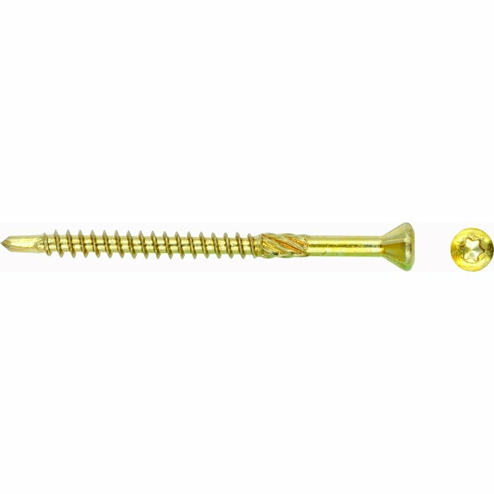 Шуруп для деревянных полов Европартнер самозенкующий, потайной, Torx 10, 3,2x45 + бита, 150 шт. B4 0000