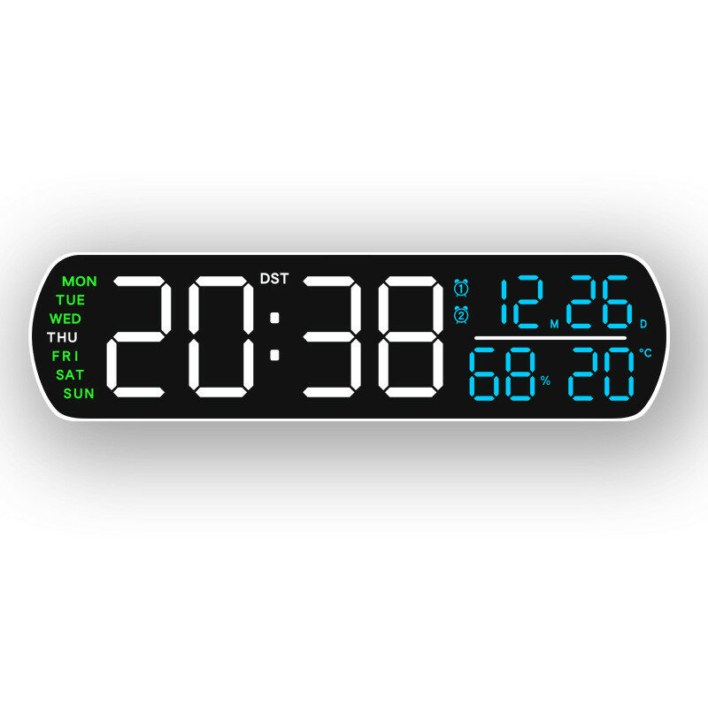Digitalnye chastnye chasy stylej j s led-displeem nochnym svetilnikom i funkciey daty dlya doma