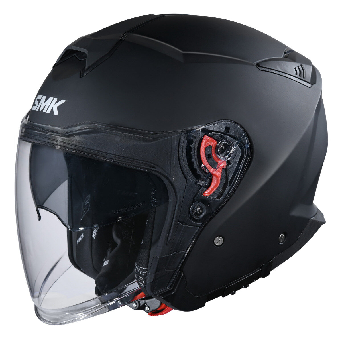 SMK Мотошлем GTJ, цвет Черный Матовый Matt Black MA200, Размер XS