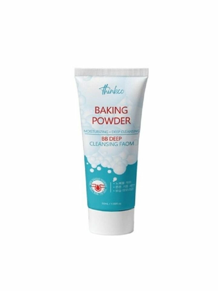 Thinkco Глубокоочищающая пенка с содой и натуральными экстрактами Thinkco Baking Powder BB Deep Cleansing Foam, 50мл
