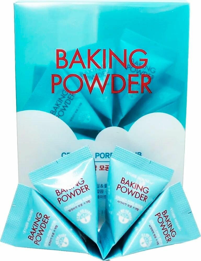 ETUDE HOUSE Скраб для лица с содой в пирамидках очищающий Baking Powder Crunch Pore Scrub, 24 шт. по 7 г.