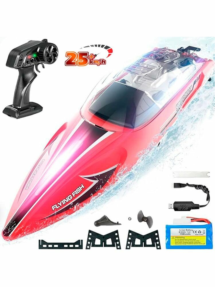 Радиоуправляемый катер HJ toys RAPIDS (36 см, 25 км/ч) - HJ813-RED