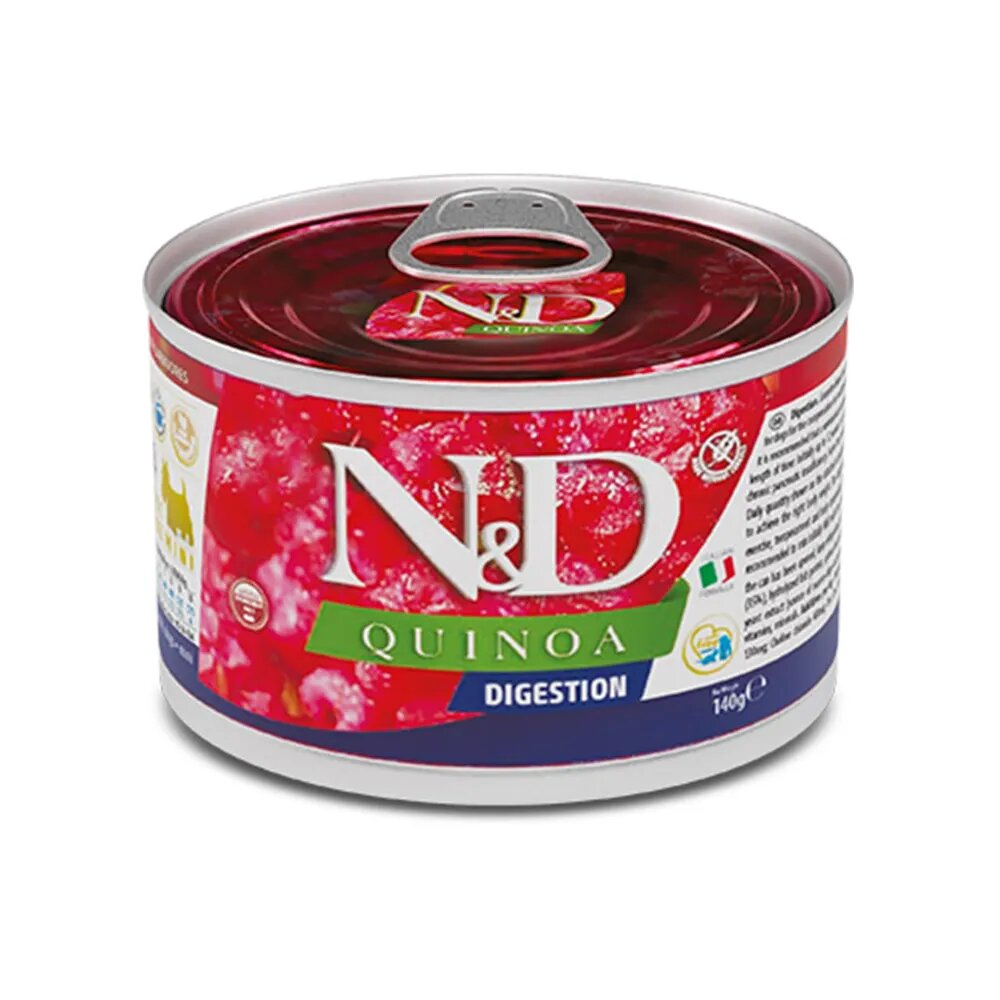 Консервированный влажный корм, Farmina N&D Quinoa, Н&Д для собак с Киноа, для поддержки пищеварения мини Фармина 140 г х 6 шт
