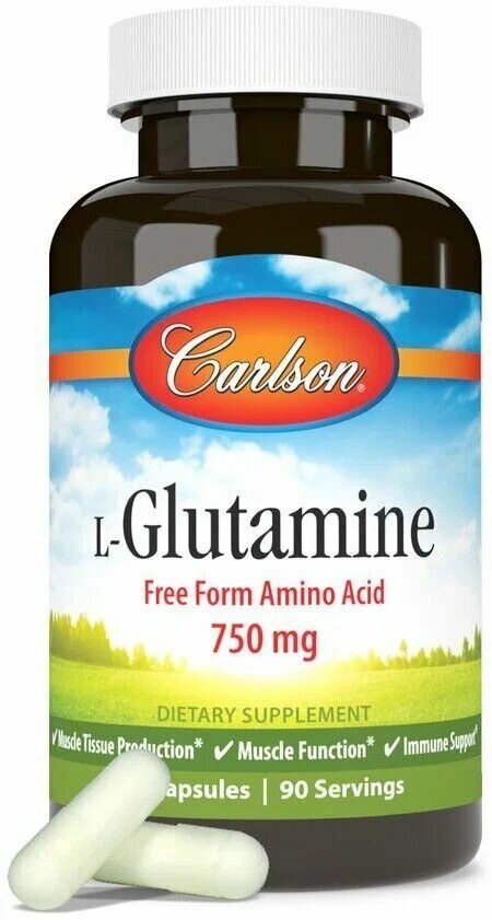 Carlson labs L-Glutamine 90 Capsules