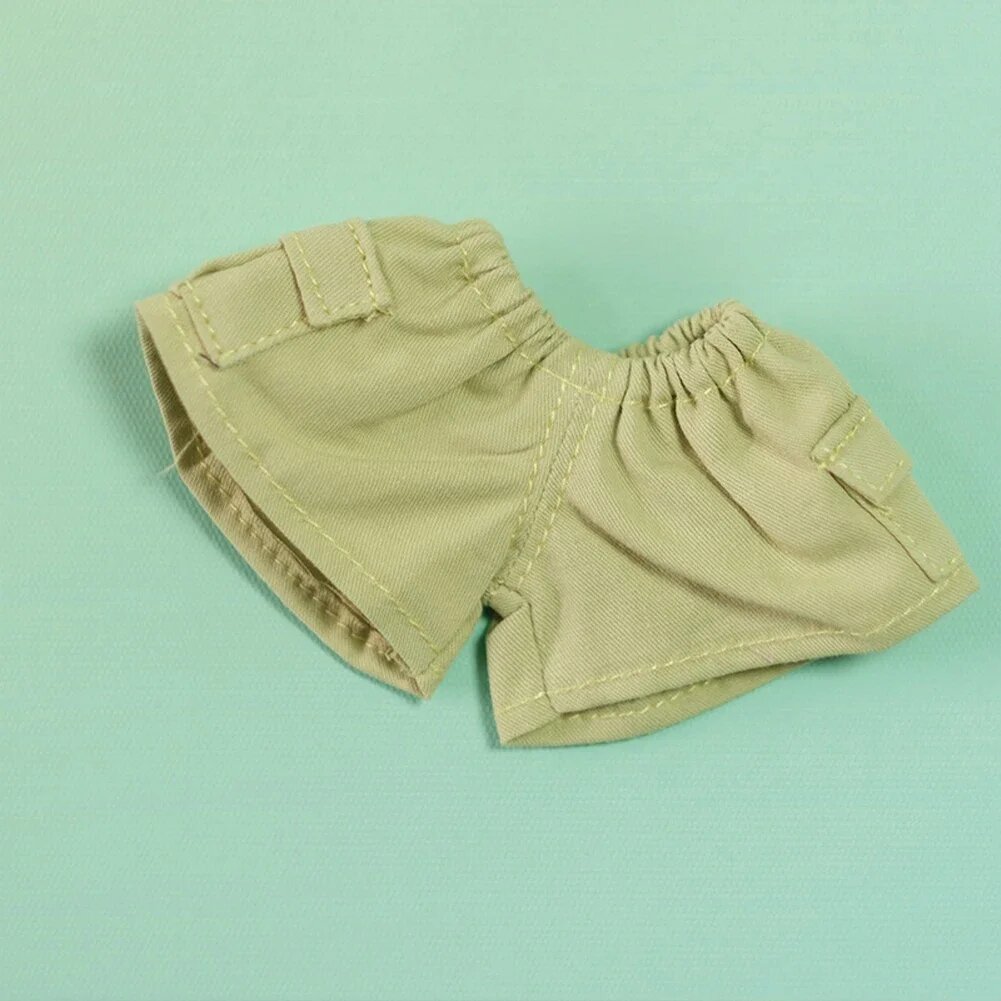 Одежда для куклы Labubu, футболка, ткань, 17 см Matcha pants
