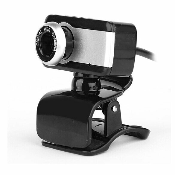 Черная USB-вебкамера для компьютера с разрешением 480P, подходит для видеоконференций и стриминга
