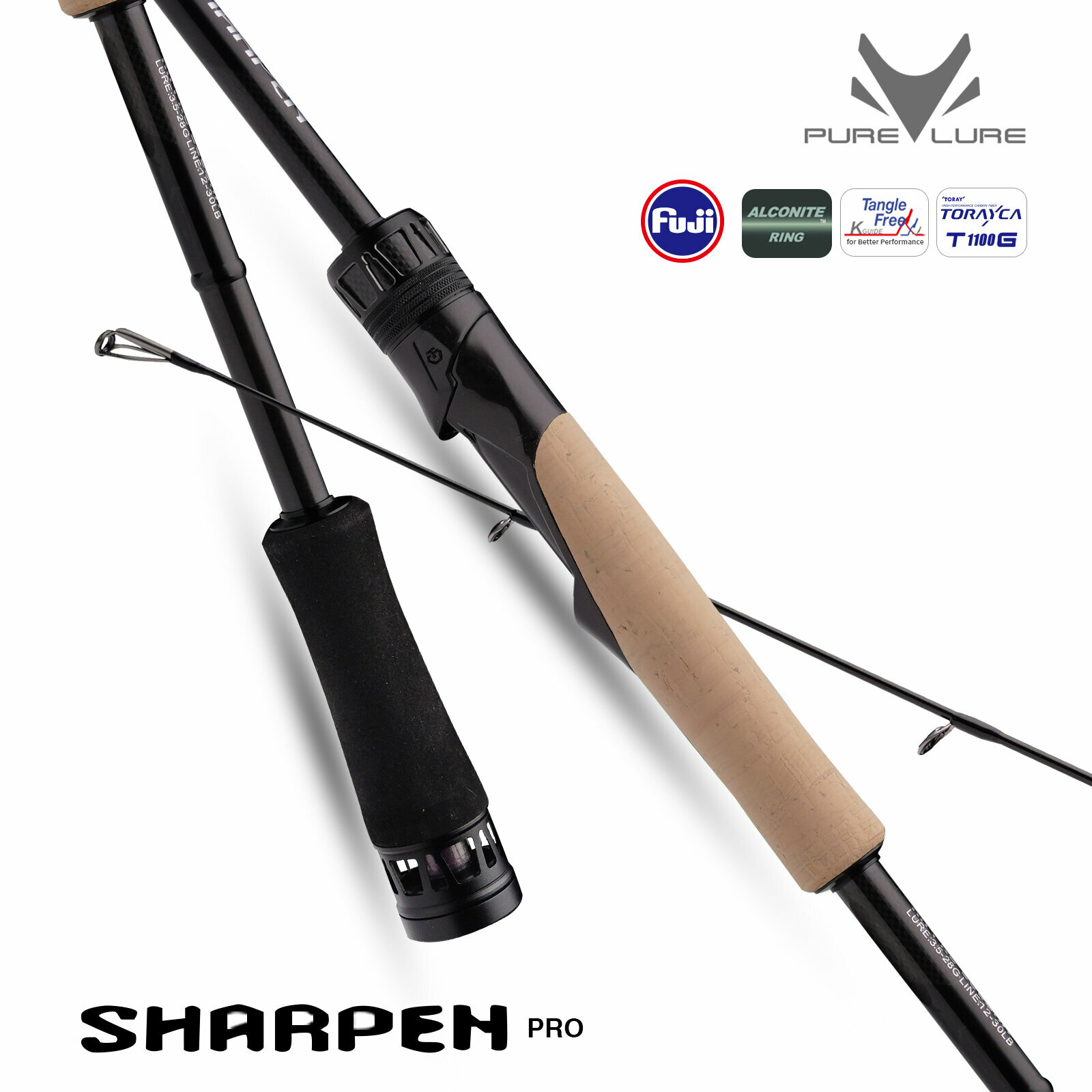 RH PRO-S602H-F Спиннинг purelure Sharpen Pro рабочая длина: 167см до 28гр