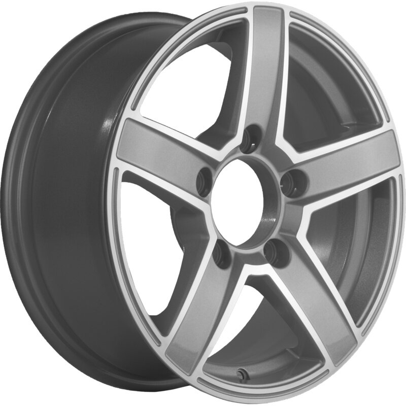 Литой колесный диск Khomen Wheels KHW1614 (Niva 4x4 Bronto) 6,5x16/5x139,7 ET35 D98,5 F-Silver-FP