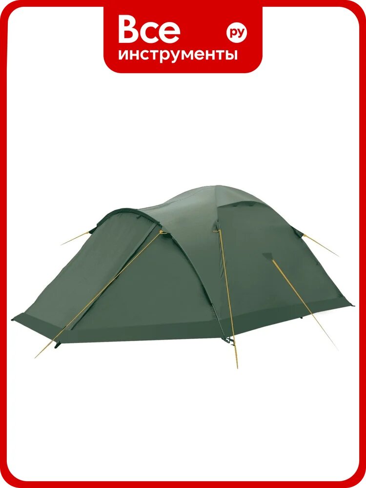 Палатка BTrace "Talweg 3+" T0497, кемпинговая, 3 места, 2 входа, 2 тамбура
