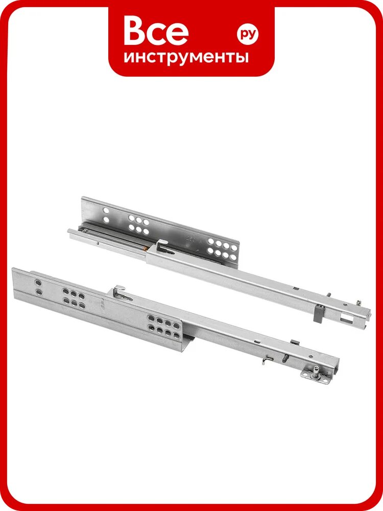 Направляющие неполного выдвижения GTV MODERN SLIDE L-500 с доводчиком PB-G10HX500-H