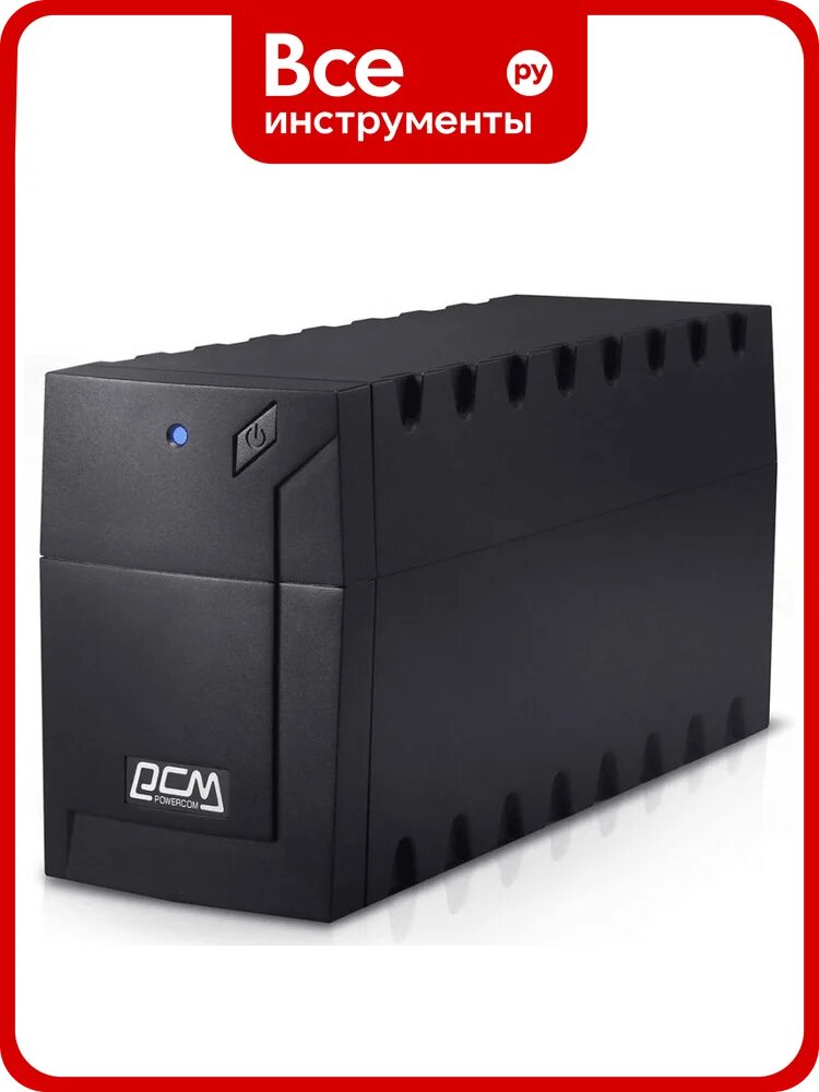 Источник бесперебойного питания Powercom Raptor, Line-Interactive, 800VA/480W, Tower, Schuko RPT-800A EURO с защитой