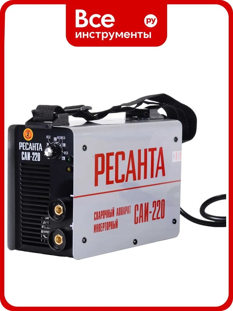 Инверторный, Ресанта, сварочный аппарат Ресанта САИ 220 65/3, ручной дуговой сварки металлических, легкий