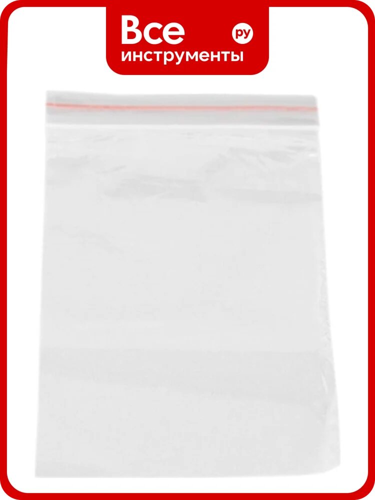 Пакет с замком (Zip Lock) 10x15 см, 32мкм Комус 100 шт/уп 216818