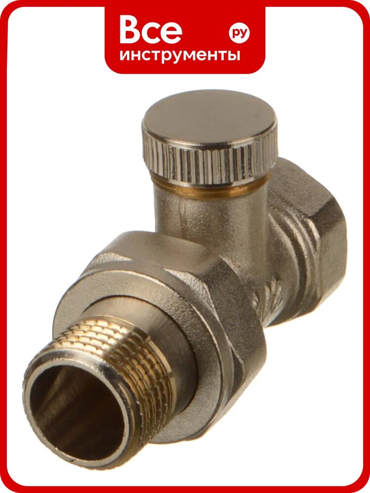 Запорный клапан для радиатора Terma прям. 1/2" (33957) 26240, Прямой запорный клапан terma арт