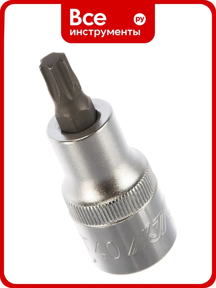 Бита-головка 1/2” TORX T40х55мм JTC 45540, удобно, крепление с шариком, коррозионностойкий CrV, TORX‑наконечник